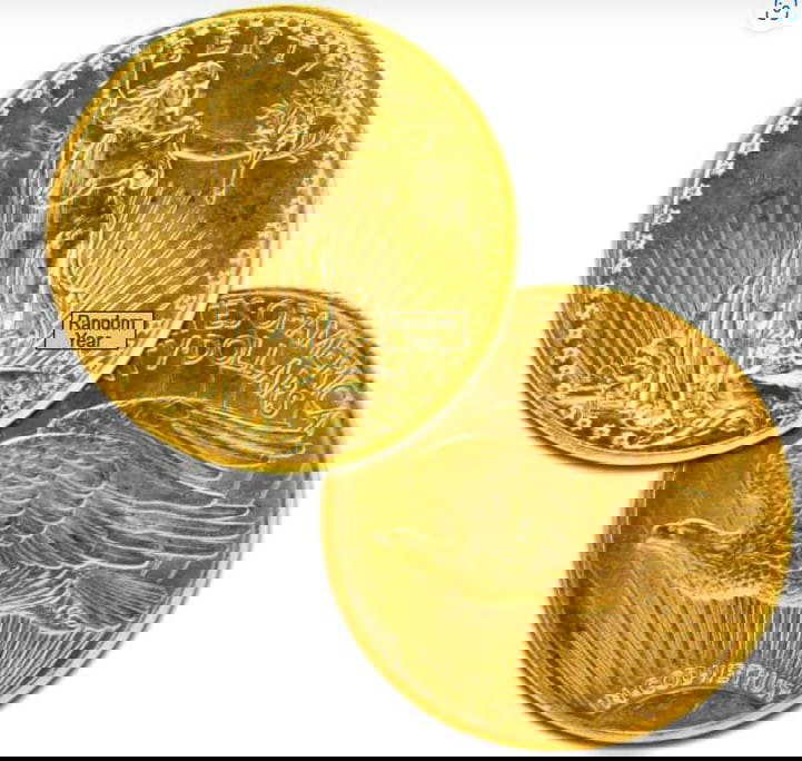 25 Qty Gem Bu Of $20 St. Gaudens & $20 Liberty Head Gold Mixed Wax ...