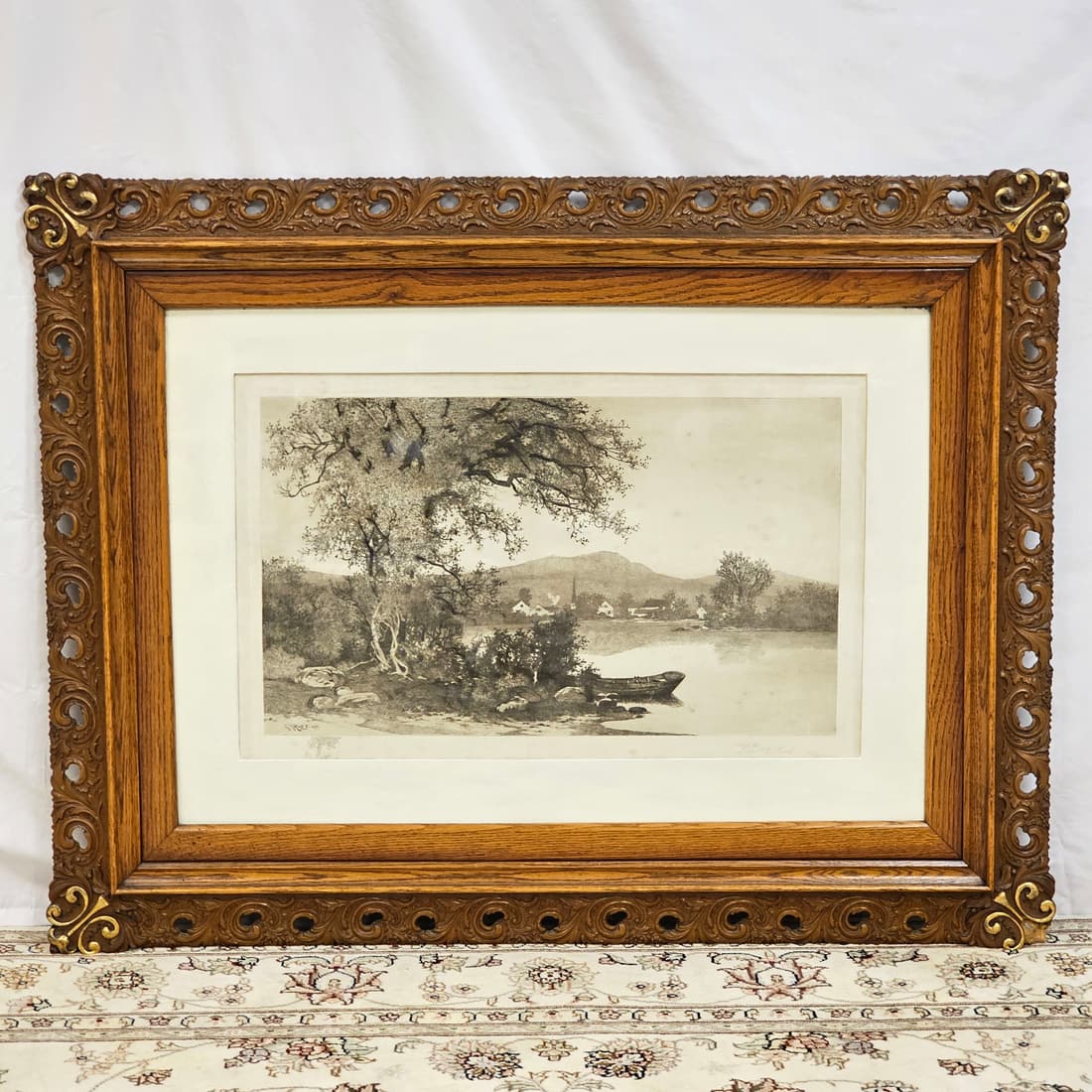 Buy Ernest Christian Rost (1866-1940) Etching Of River's Edge ...