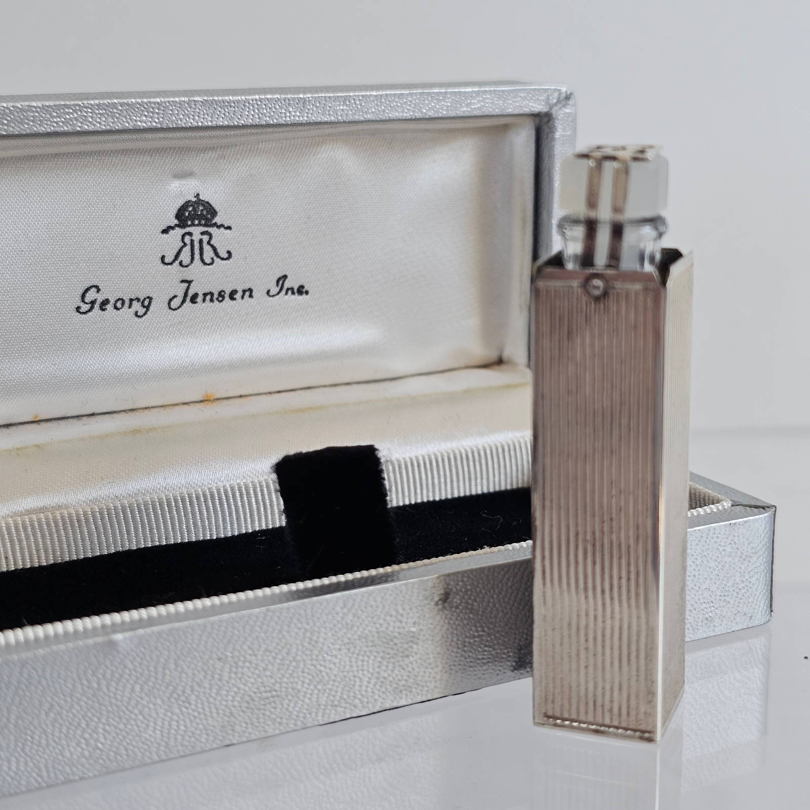 Georg Jensen Perfume Bottle Sterling Case Auction