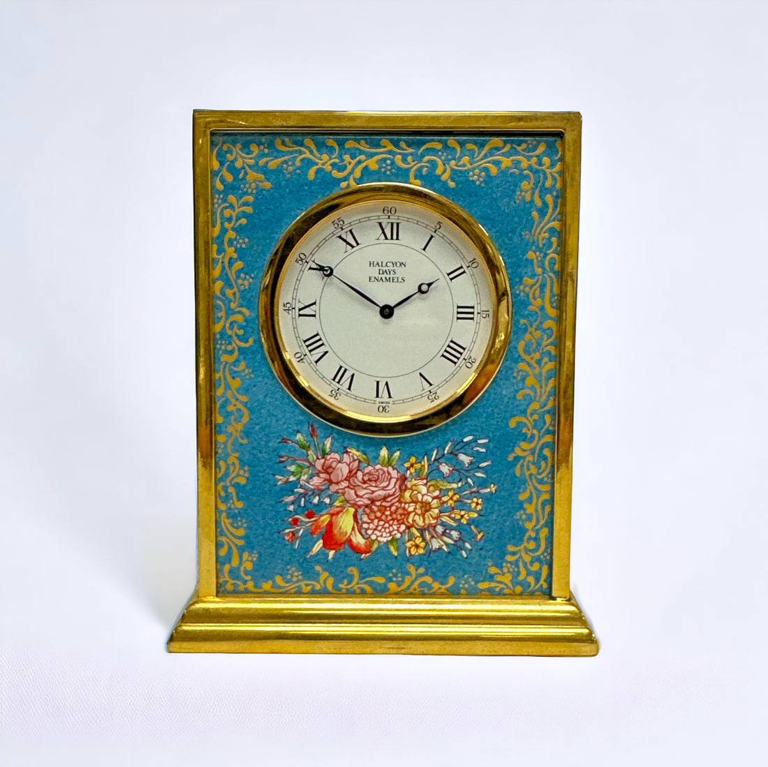 Halcyon Days Enamel Clock Auction