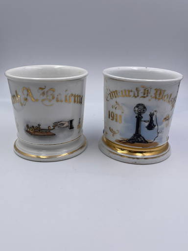 Telegraph & Telephone Occupational Shaving Mugs