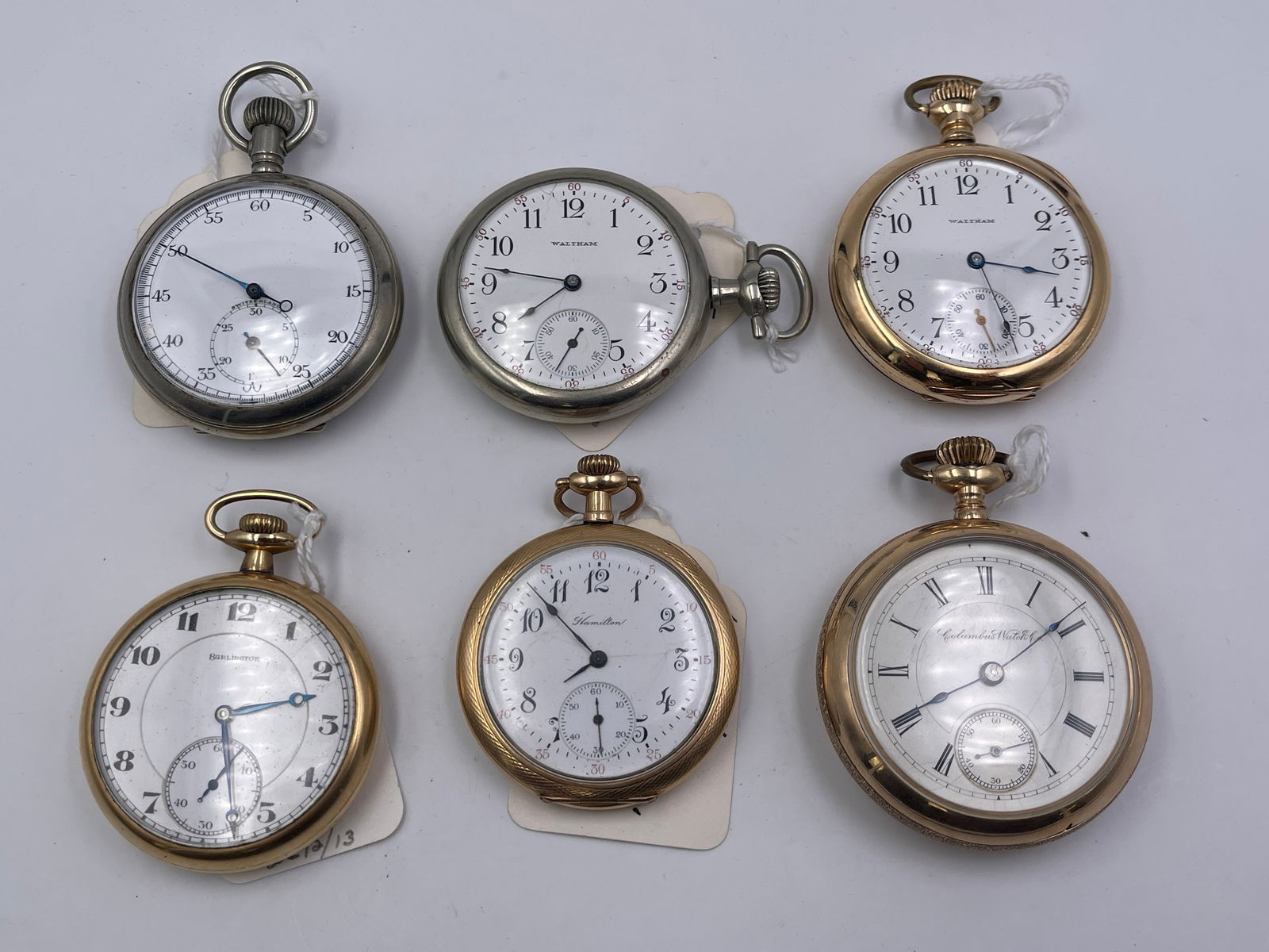 Assortment Of American Made Pocket Watches Auction