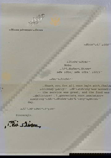 President Bill Clinton Photographs And Signatures