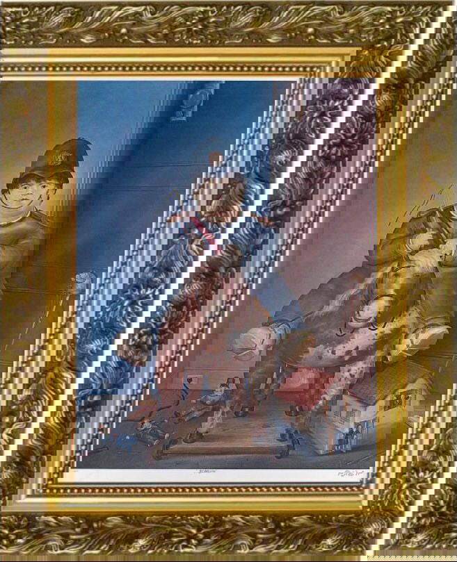 Fernando Botero – Pedrito - Lithograph On Arches Paper - In The Style ...