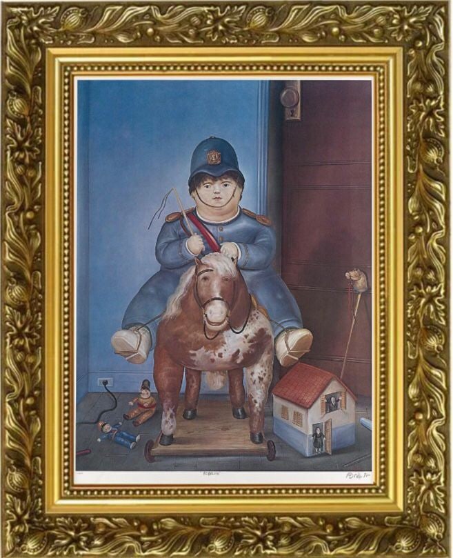 Fernando Botero – Pedrito - Lithograph On Arches Paper - In The Style ...
