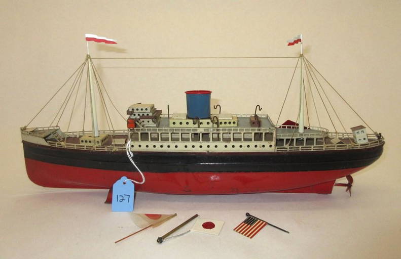 Gerbruder Fleischmann 20" Tin Wind Up Ocean Liner