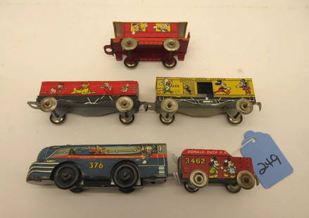 Marx Tin Litho Disney Train Set