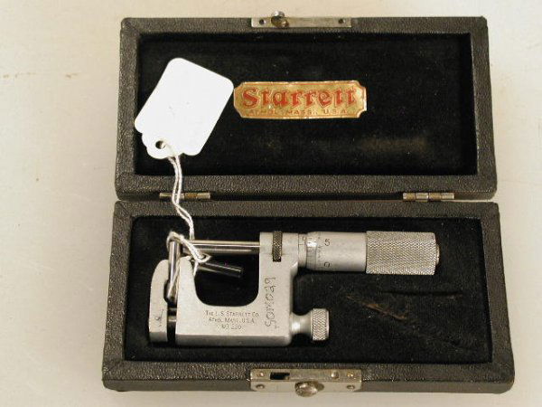 Starrett Uni Mike Pin Micrometer 0 To 1 Inch.