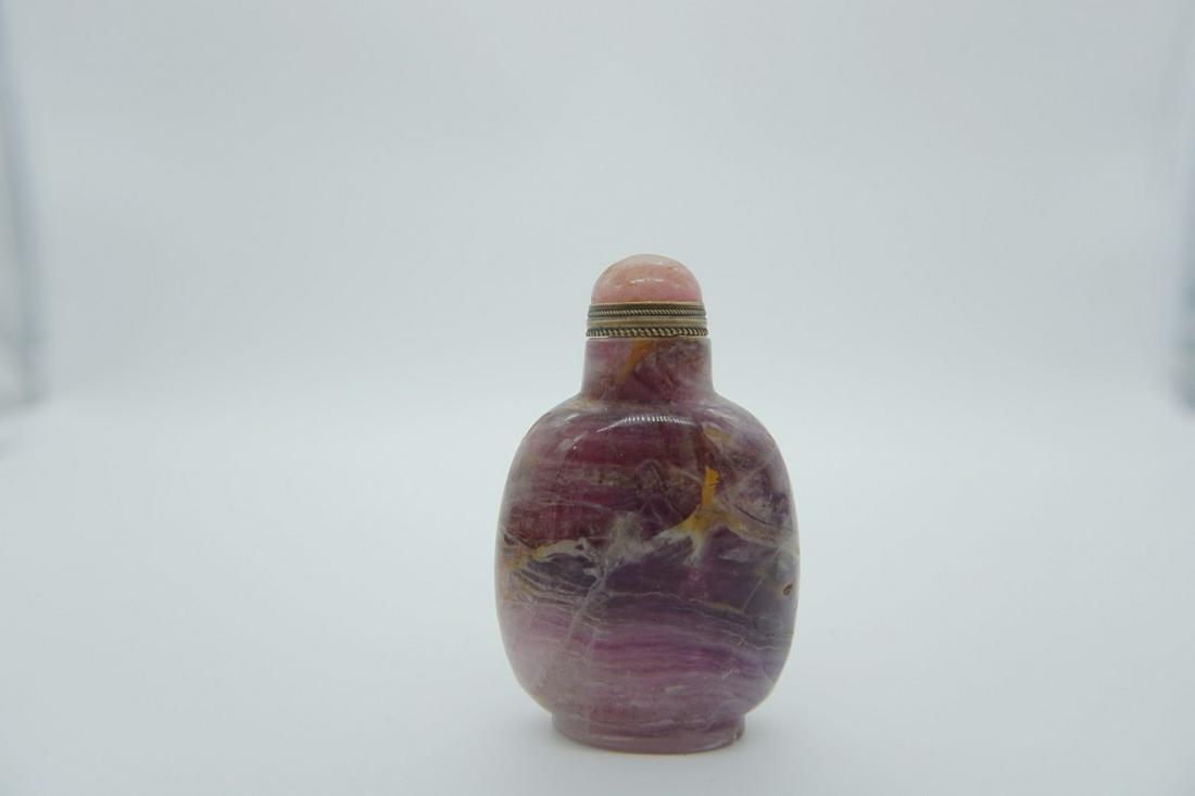 Fluorite Purple Snuff Bottle Auction