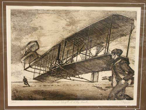 277: sgnd Michael Jacques 14 x 18 ¼ etching "The First