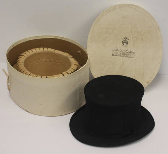 Vintage Brooks Brothers Hat Box W Top Hat Inside (hat