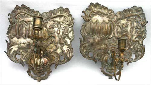 Pr 18thc Continental (probably Dutch) Silver Plate