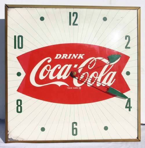 1950's Vintage Coca Cola Advertising Clock