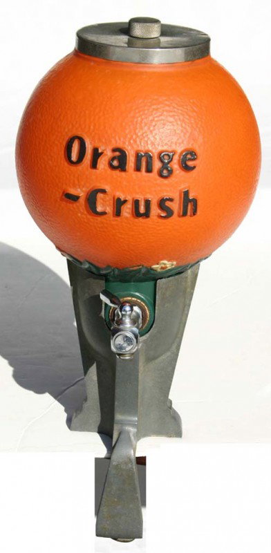 8: fine vintage "Orange Crush" soda fountain dispenser
