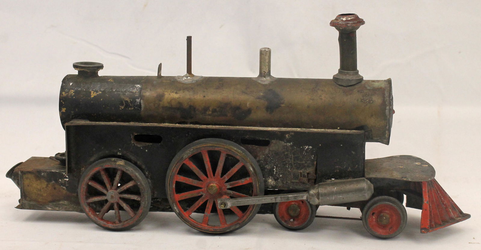Antique Tin Toy Steam Locomotive 12" Long