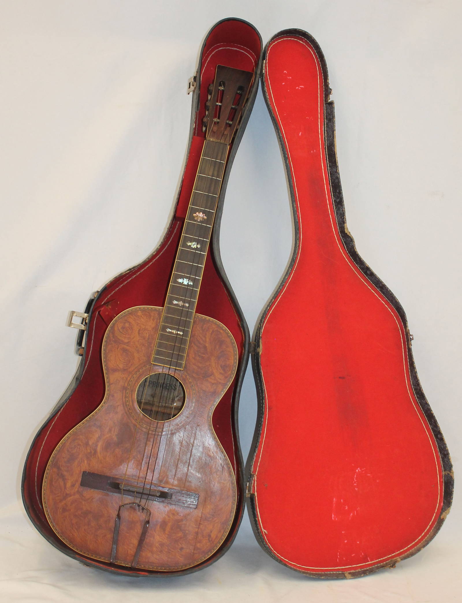 Acoustic "princess" Guitar In Case Auction