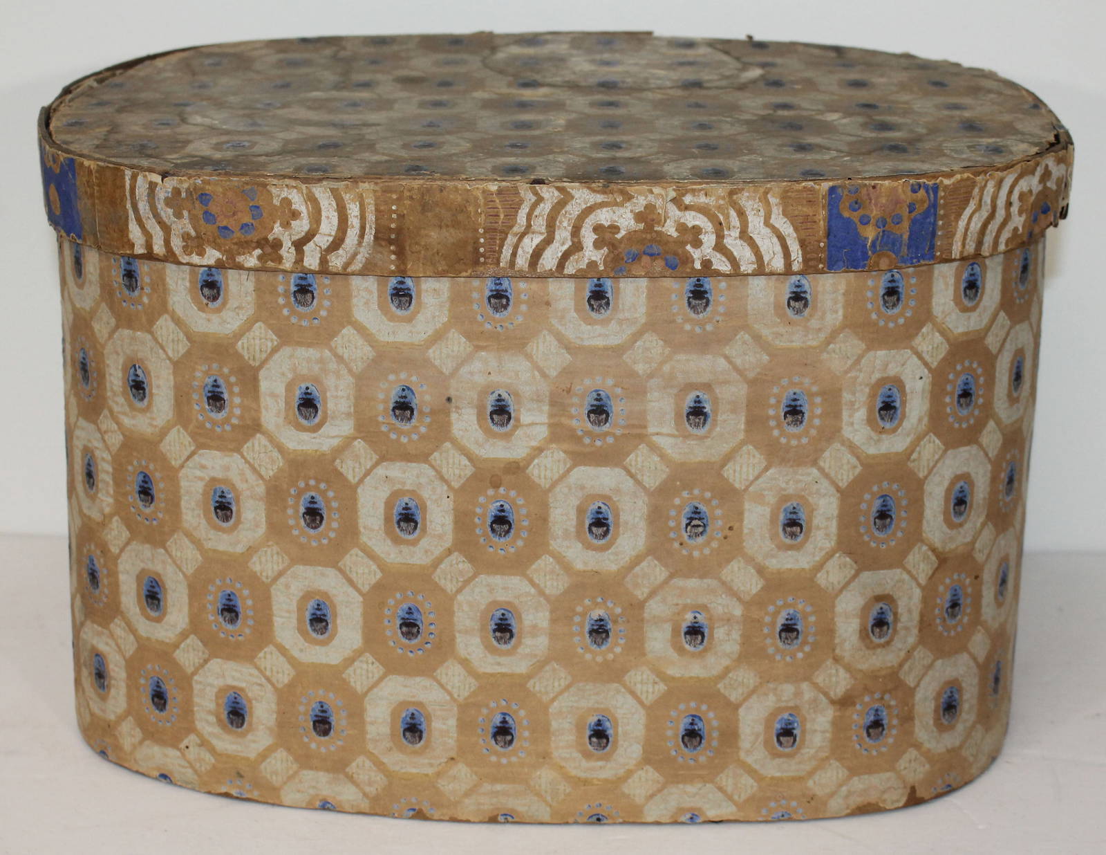 19thc Wooden Wallpaper Band Box Sgnd On Bottom Cj Root Victor, Ny - 10 ...