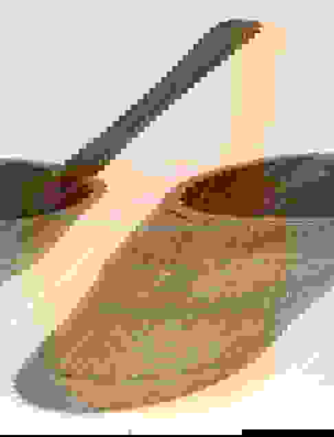 Antique Wooden Staved Piggen In Putty Paint - 12" Tall X 9 1/2" Diam ...