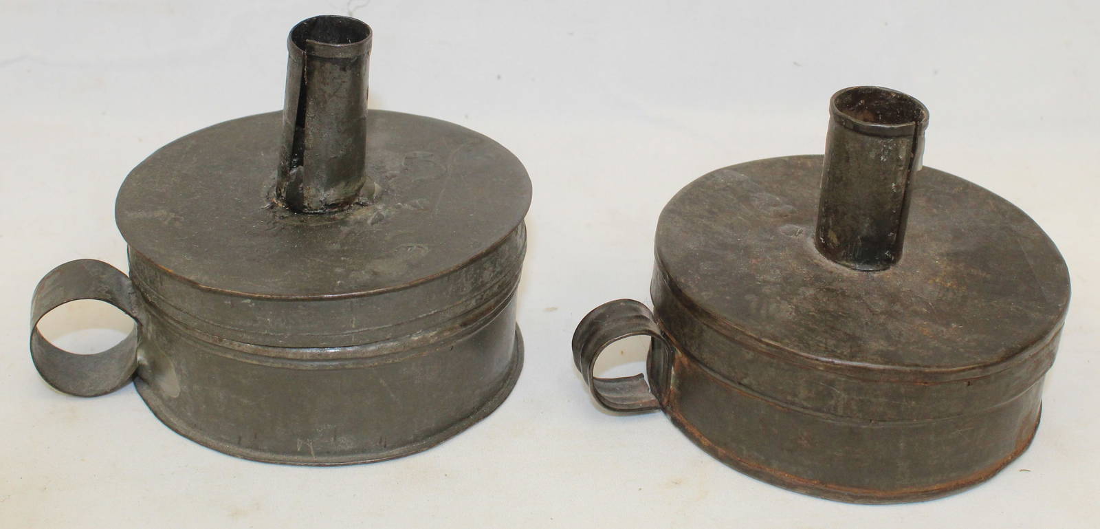 Lot Of 2 Antique Tinder Boxes Auction