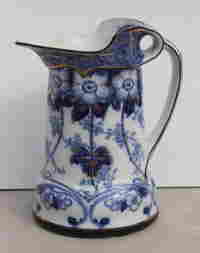 Buffalo Pottery porcelain flo blue pitcher dated 1896 - - May 04, 2013 ...