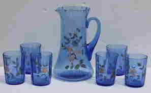 Hand Painted Victorian Lemonade Set - Jul 20, 2013 | Old Barn Auction ...