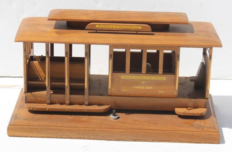 "municiple Railway Of San Francisco Cable Car" Wooden
