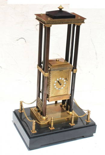 Unusual Brass Mechanical Elevator Clock