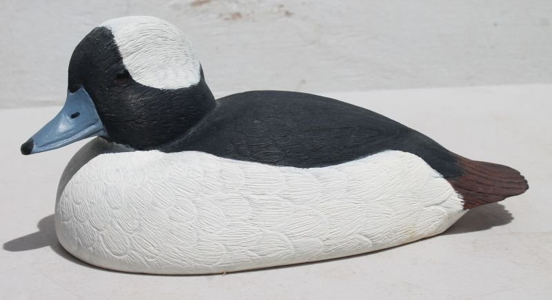 A Finely Carved & Detailed Drake Bufflehead Decoy Dated