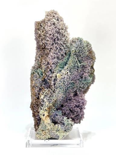 Large Grape Agate Specimen On Stand