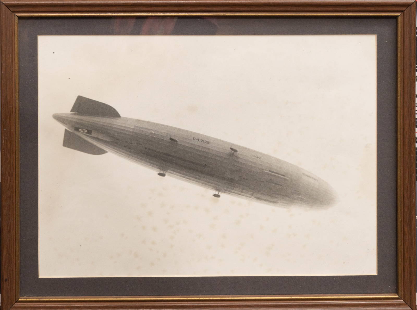 Wwii Era Photograph Of The Hindenburg Blimp. Auction