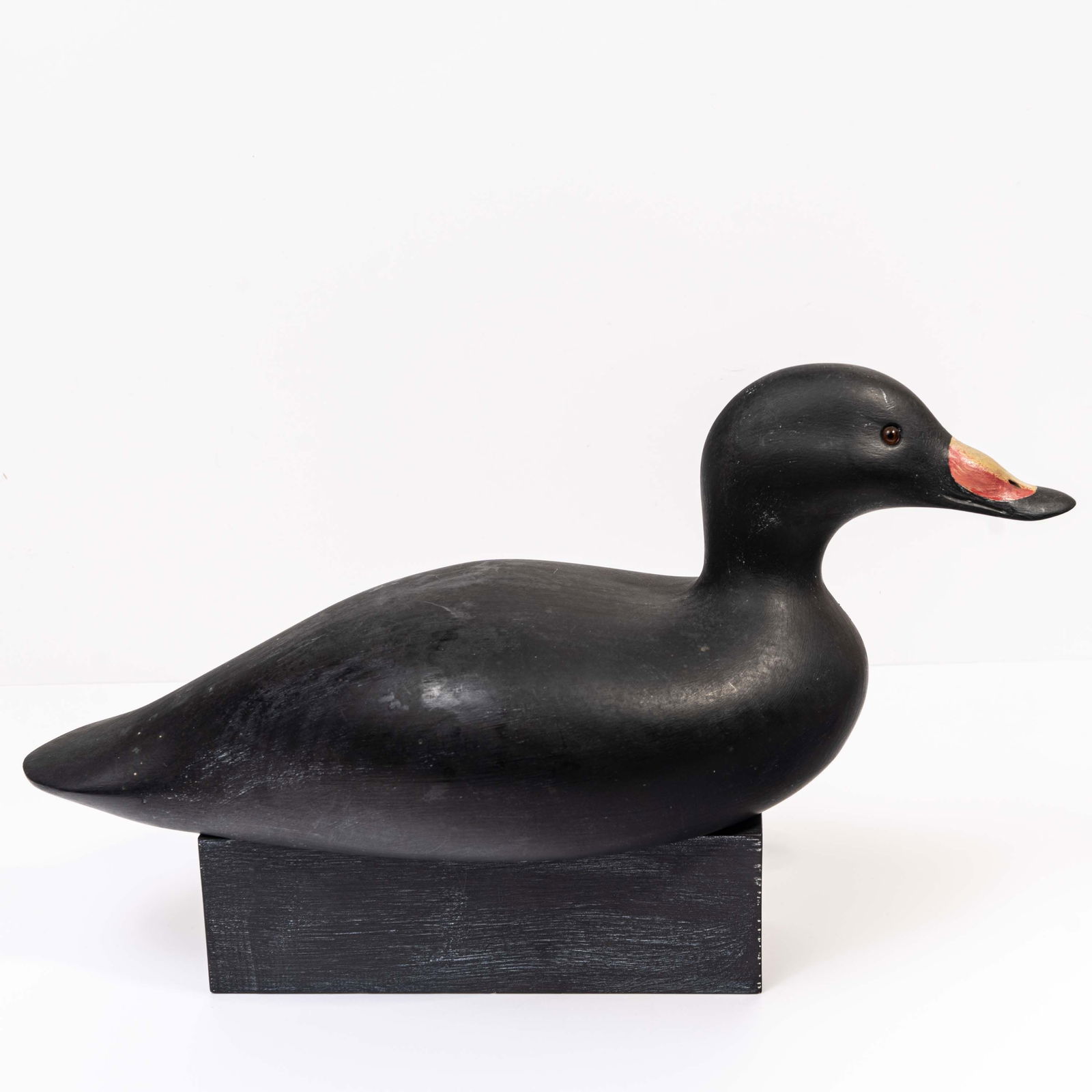Contemporary Black Scoter Decoy By Capt. Gerald Smith. Auction