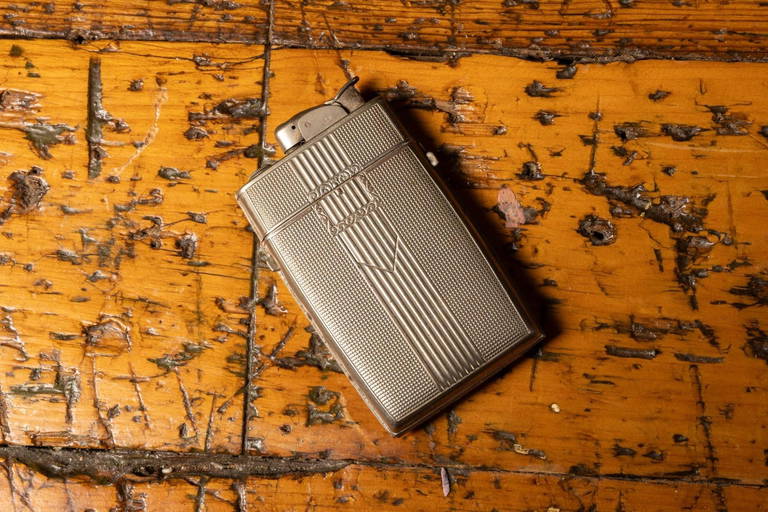 Vintage Evans Lighter With Cigarette Case