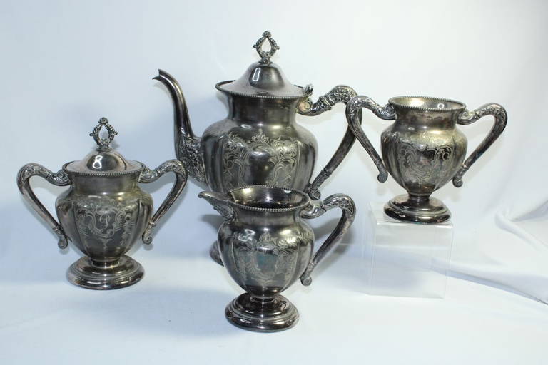 Vintage Four Piece Tea Set