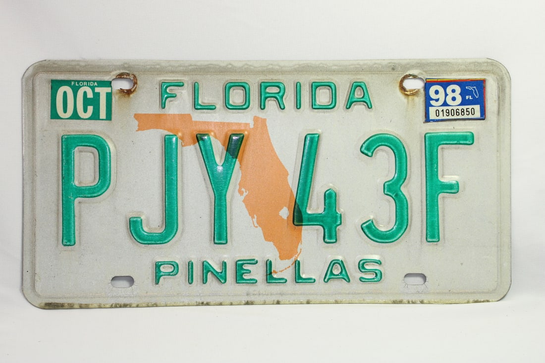 Florida Pinellas County License Plate Auction