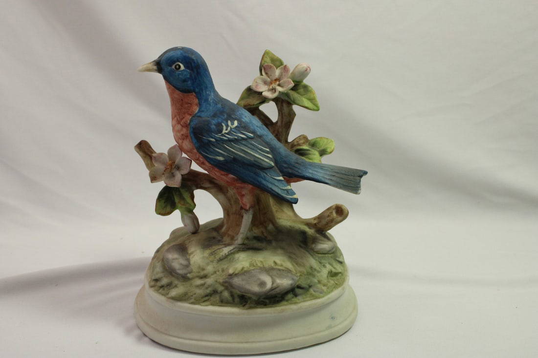 A Ceramic Blue Bird Music Box Auction