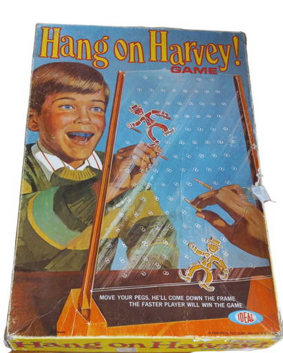 Vintage Hang On Harvey Board Game By Ideal Toys 1969