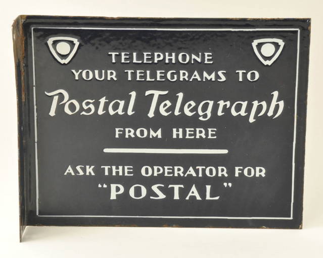 Postal Telegraph Flange Sign