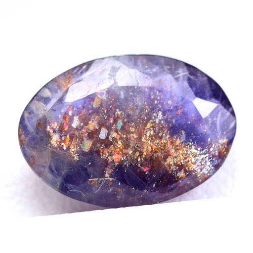 4.29ct Natural Bloodshot Iolite Sunstone India Gemstone Oval Faceted ...