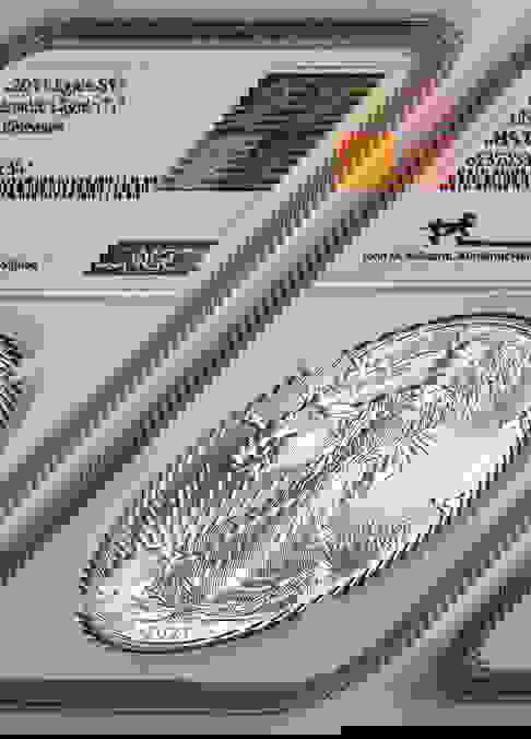 2021 Silver Eagle T-1 Ngc Ms 70 First Releases - John Mercanti Signed - Reagan Bust Art Label ...