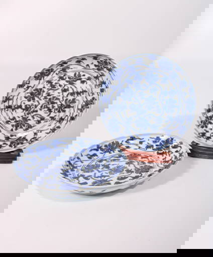 Sotheby's Pair Of Blue And White 'lotus' Plates, Yongzheng Mark, 18th ...