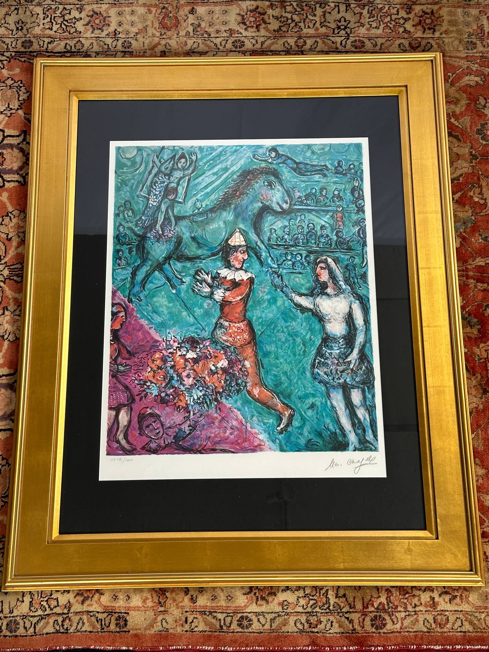 A Lithograph Of 'le Cirque Vert', Signature Of Marc Chagall (1887-1985 ...