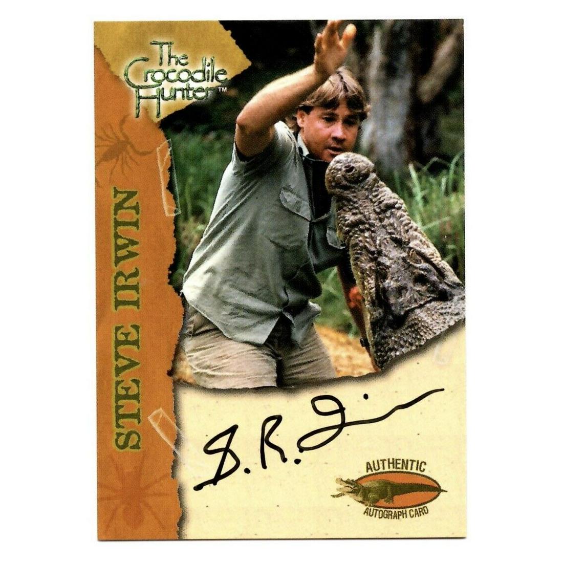 2002 Dart Flipcard Steve Irwin Autographed Card Jsa Loa Graded 10 Auto ...