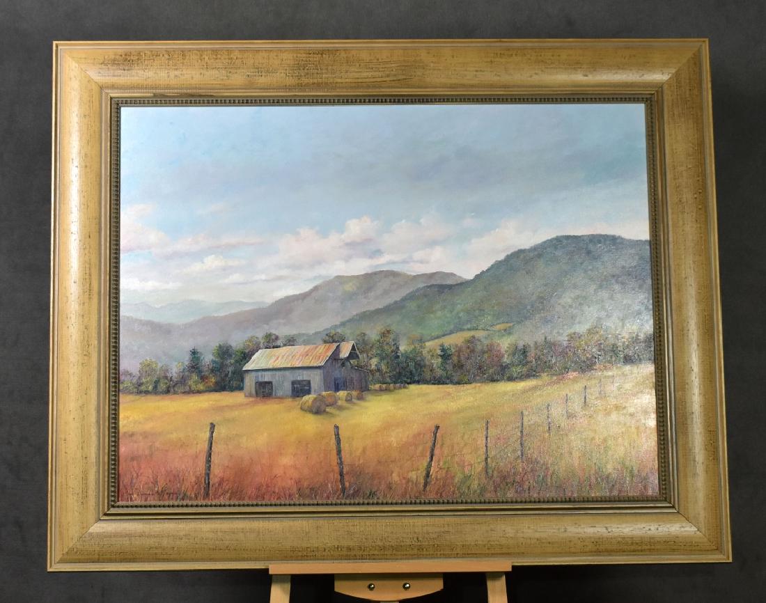 Oil on Canvas Mountain Landscape by Jane Stogner
