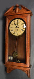 American Waterbury Wall Hung Weight Driven Clock