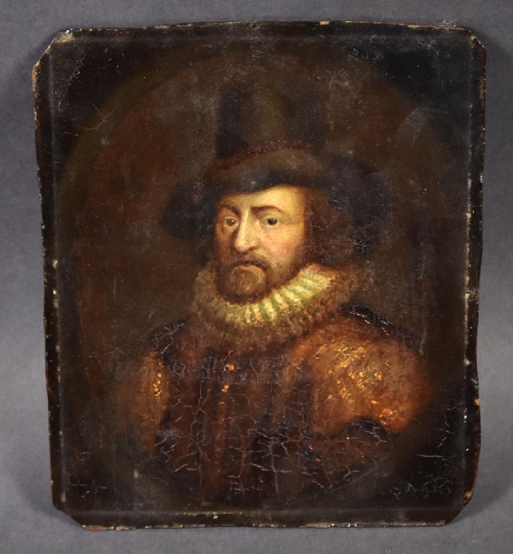 English or European Portrait of Gentleman on Board