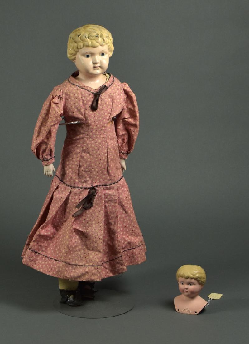 Two "Minerva" Shoulderhead Doll/Doll Head - Mar 13, 2019 | Farmer ...
