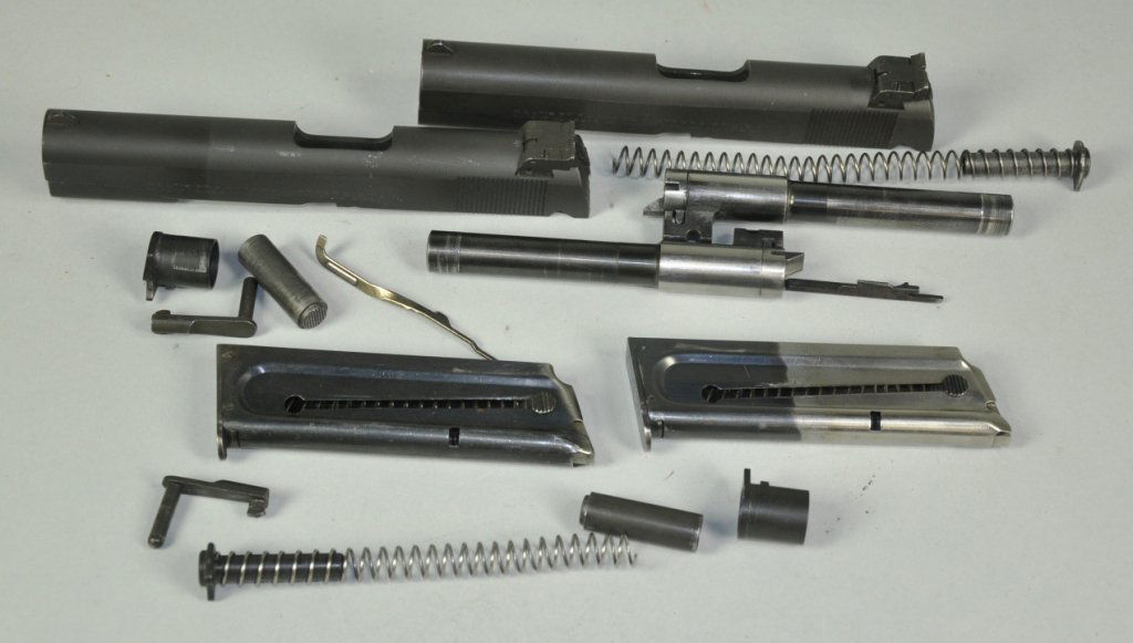 210: Two Colt Ace Model .22 Pistol Slides & Parts