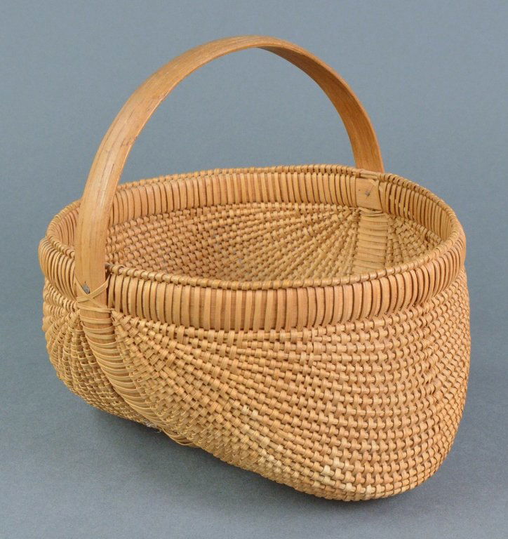 Rare Shelton Sisters Oak Splint Basket