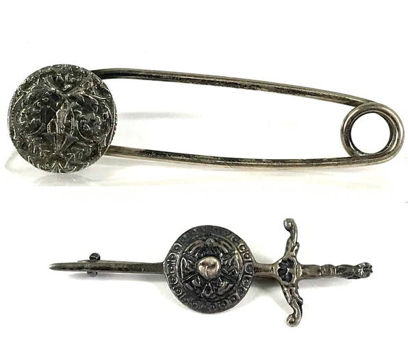 Vintage Scotland Sterling Kilt Pins