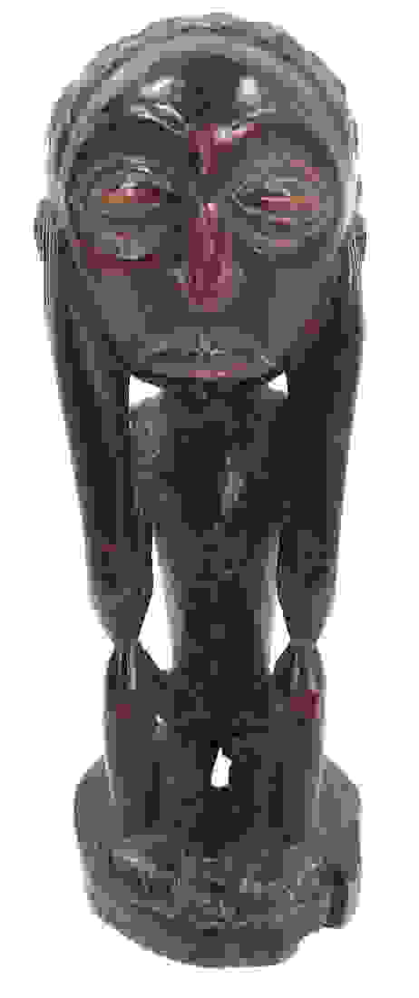 African Kanyok Drc Seated Figure Auction